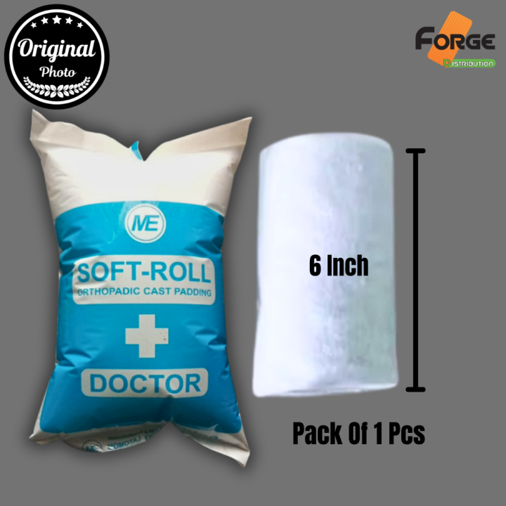 Soft Roll Orthopaedic Cast Padding Doctor -Gauze Bandage Rolls 6 Inch ...