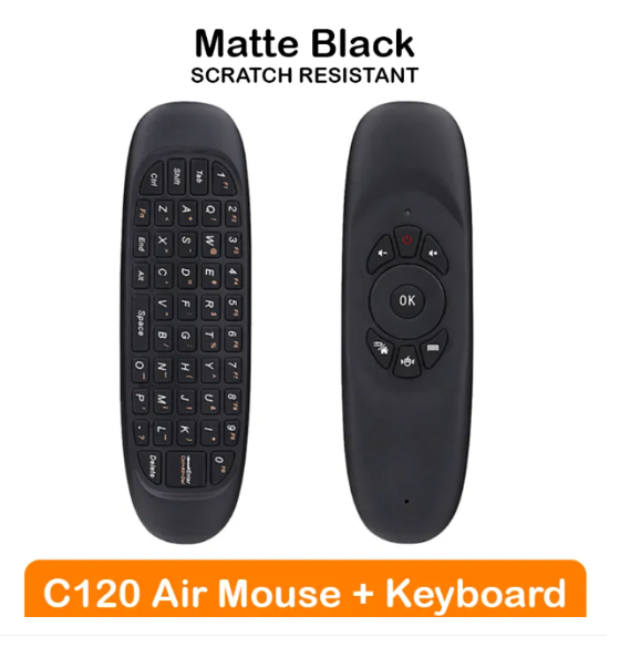 ph C120 Fly Air Mouse Remote Wireless Keyboard 2.4GHz Connection G64 Rechargeable Keyboard Mouse ...