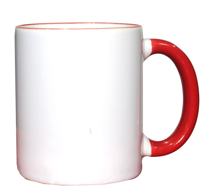 white Bangla rim mug sublimation print custom design print your name ...