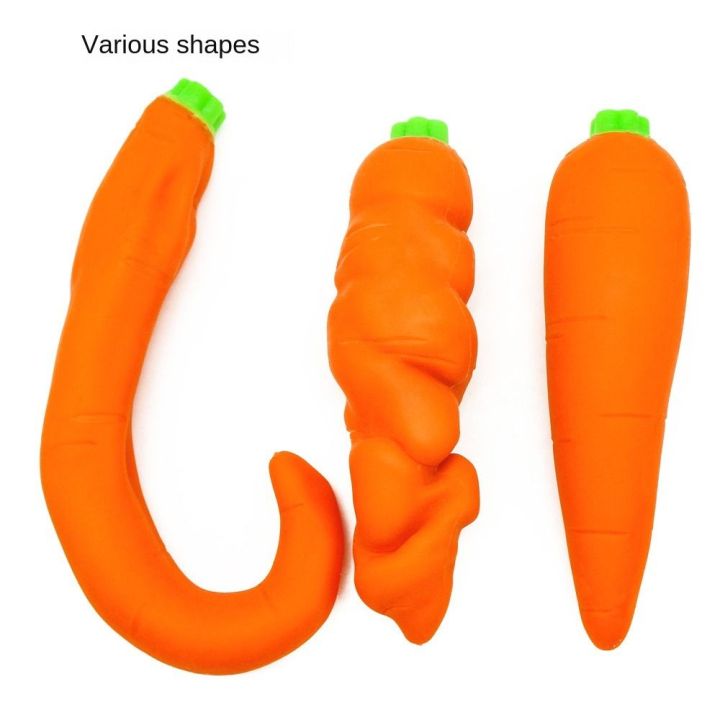 Vent Toys Vegetable Carrot Pinch Toy Carrot Memory Sand Carrot ...