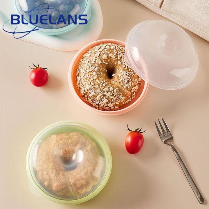 Bagel Storage Container Transparent High Temperature Resistant Dessert ...