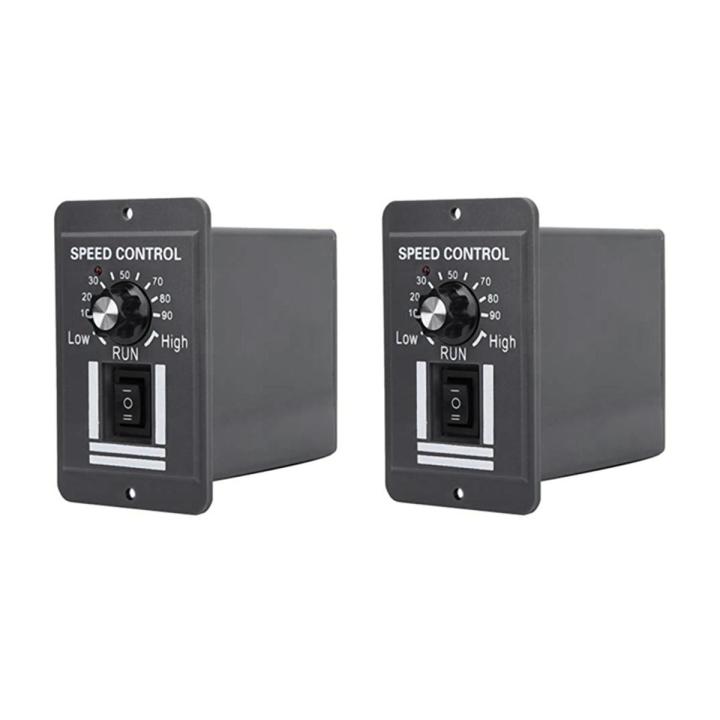 2X DC 12-60V 40A PWM Brush Motor Speed Controller CW CCW Reversible ...