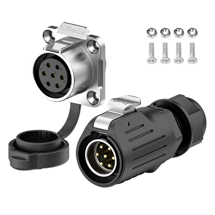 Industrial Waterproof Connector IP68 Quick Plugging Circular Connector ...