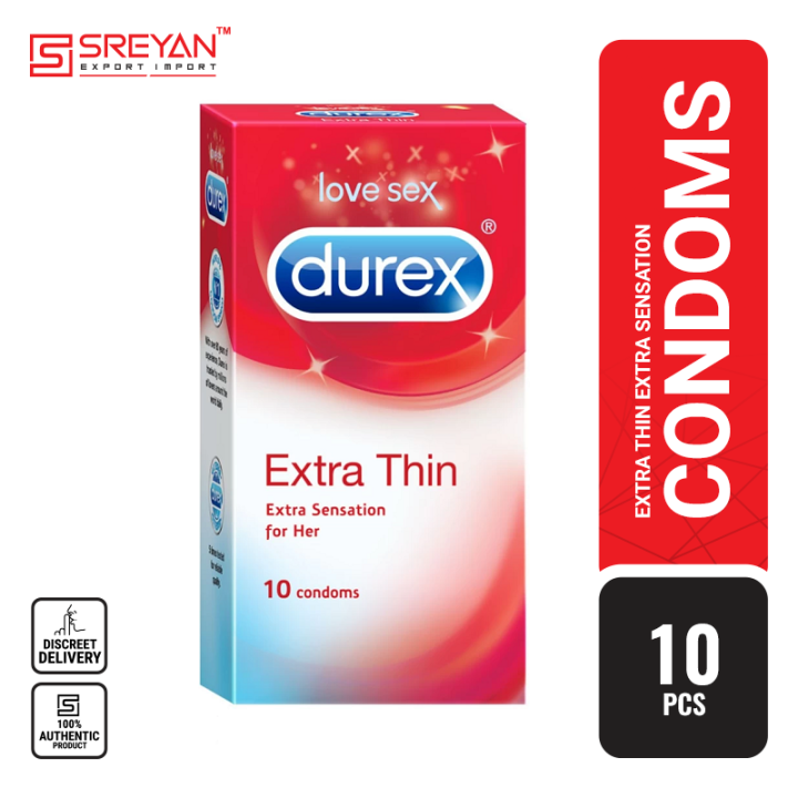 Durex Extra Thin Condom - 10Pcs Pack(Made In India) - Condom | Daraz.com.bd