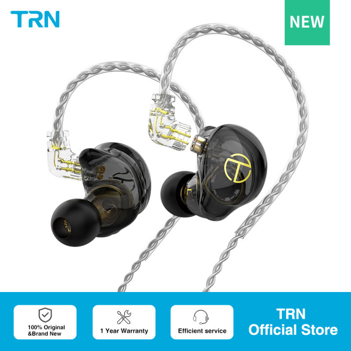 TRN ST2 Earphones 1BA+1DD Hybrid technology HIFI Bass Earbuds In Ear ...