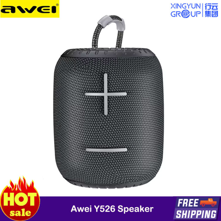 Awei Y526 TWS Wireless Bluetooth Speaker Portable Outdoor Hifi Loudspeaker Sound System IPx4 ...