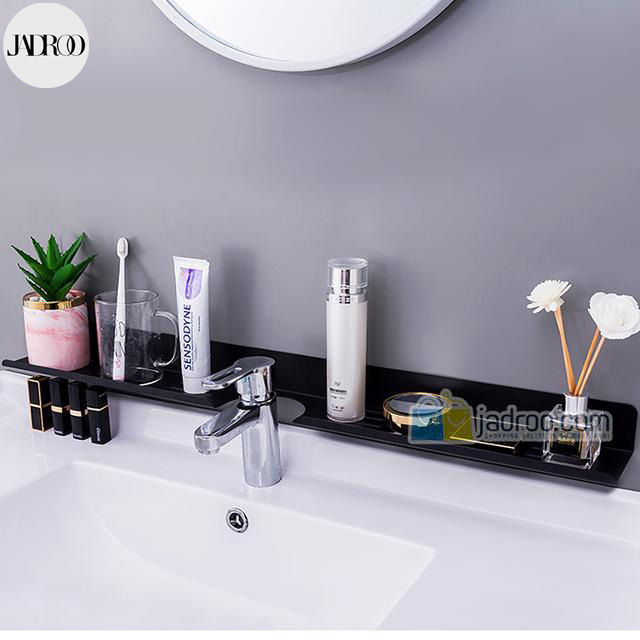 Jadroo Wall Mounted Sticky Storage Shelf For Washroom | Daraz.com.bd