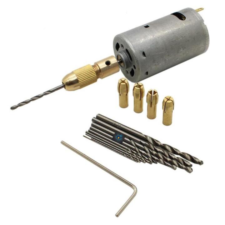 DC12 Volt Drill Motor,Chuck and Bit Package | Daraz.com.bd