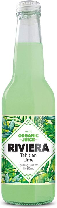 Riviera Sparkling Fruit Drink, Tahitian Lime, 330ml | Daraz.com.bd