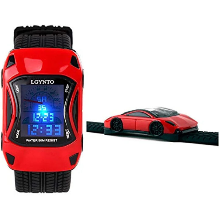 Kids Watch Boys Waterproof Sports Digital LED Watch 7 Colors Blinking ...