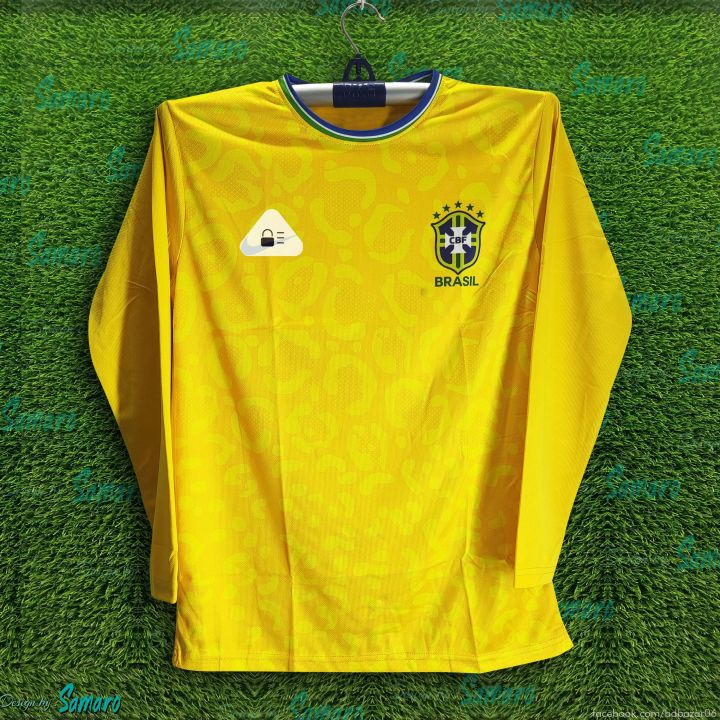 Brazil Full Sleeve Jersey 2025/26 Football Jersey For Man - Long Sleeve ...