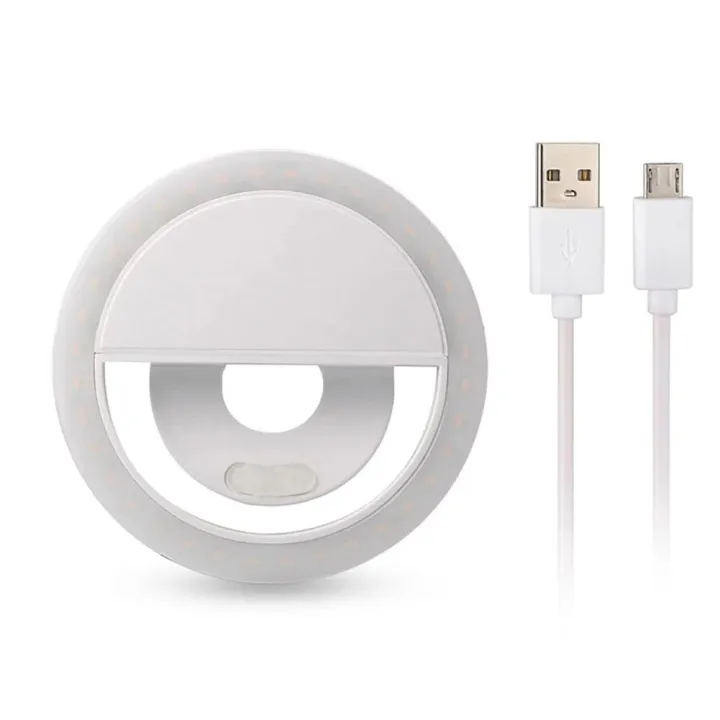 USB Charge Selfie Flash LED Camera Phone Photography Ring Light for ...
