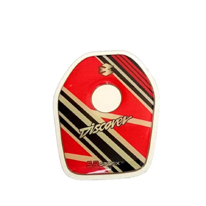 Fuel Tank Pad Lock Cap Sticker for Apache Discover motorcycle. Red ...