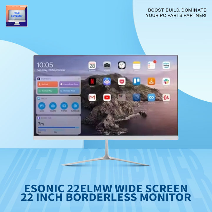 22 Inchi Borderless Esonic 22ELMW Wide Screen LED HD Monitor | Daraz.com.bd
