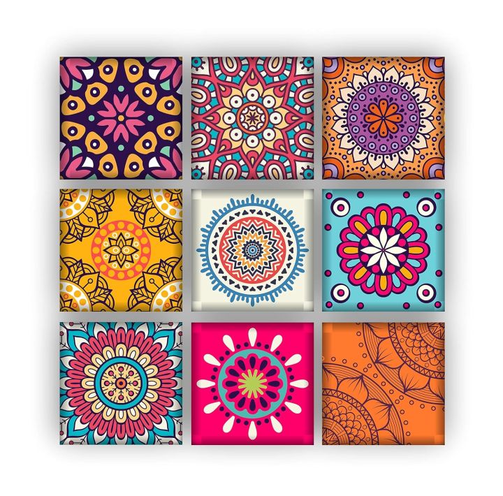 Polyvinyl Wallpaper Oil Proof and Waterproof Wall Tile Stickers for ...