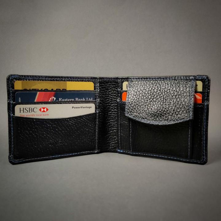 Mamba Bifold Wallet Series 1, 100% _GenuineLeather, Credit card, coin ...