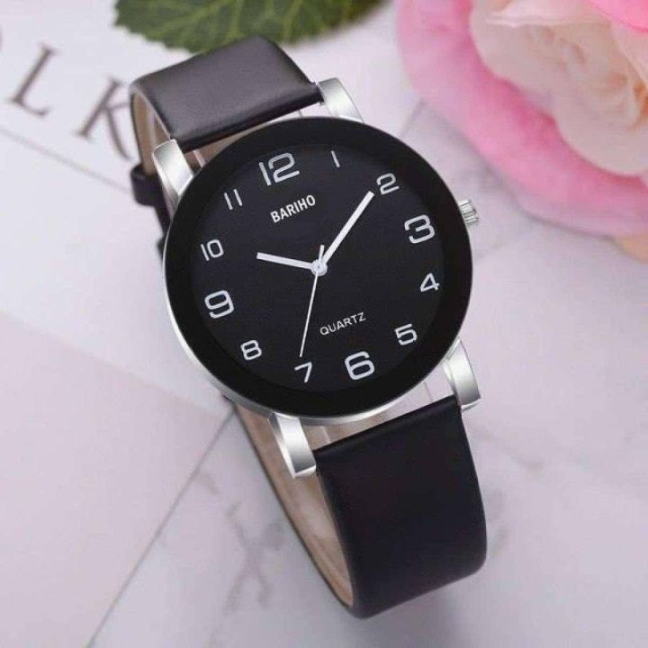 BARIHO Analog Wrist Fashion Watch For Men- Black and white | Daraz.com.bd