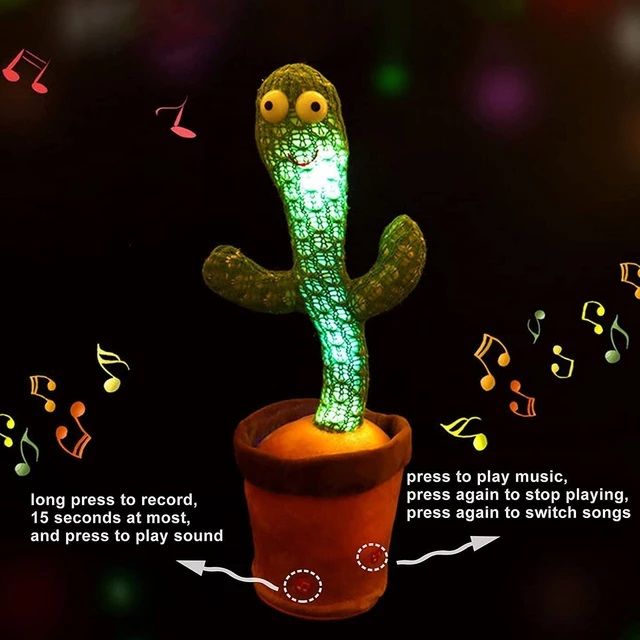 Rechargeable Imported Chinese Dancing Cactus Toy - Singing, Talking ...