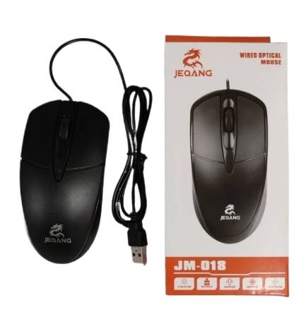 JEQANG JM-018 Gaming Standard Computer USB Wired Optical Mouse- Black | Daraz.com.bd