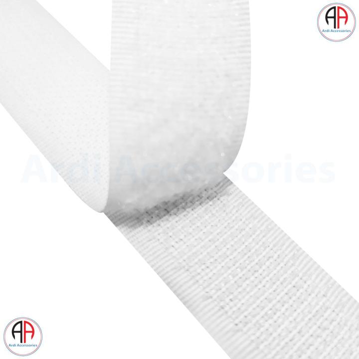 3cm White Hook and Loop Strips Non-Adhesive Velcro tape Interlocking ...