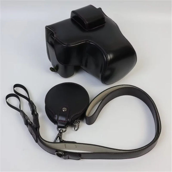 Luxury Version PU Leather Camera Bag Case For Canon EOS R8 EOSR8 24 ...