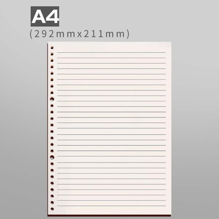 60 Sheets 26 Holes Schedule Refill Spiral Binder Grid Office School ...