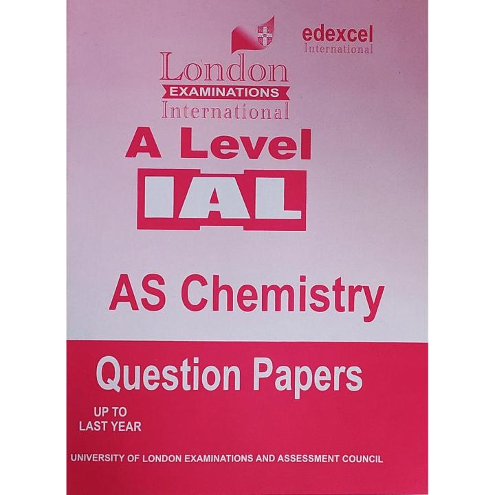 Edexcel A Level Chemistry As Year Wise Question Paper - Up To Last Year ...