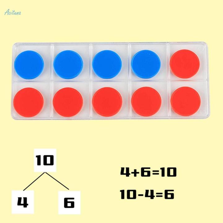 Ten Frames, Math Counters Toy, Counting Chips Early Learning ...