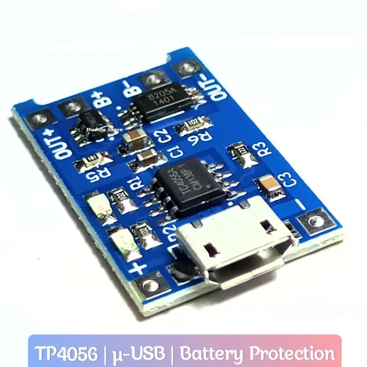 Tp4056 Lithium Battery Charging Board With Battery Protection 5v 1a At
