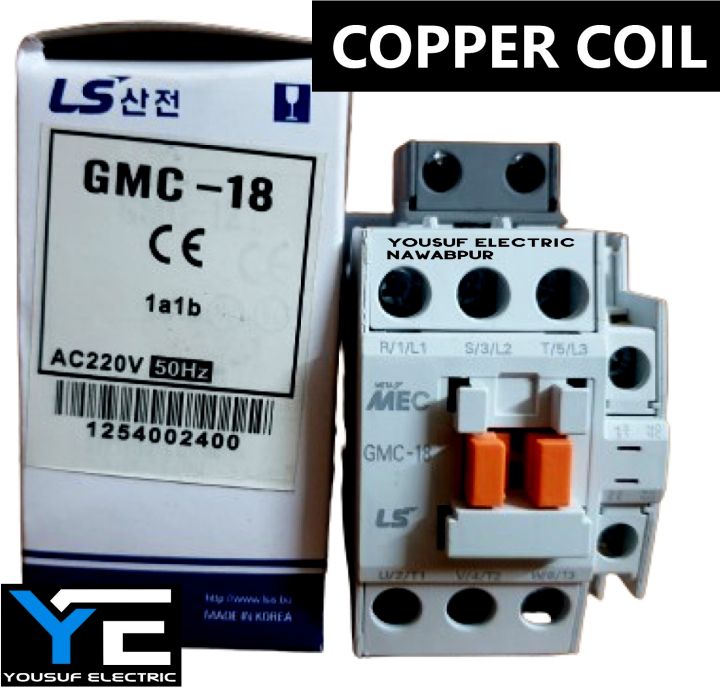 Magnetic Contactor LS GMC 18 3P 25 Ampere 2NO 2NC 3p Copper coil ...