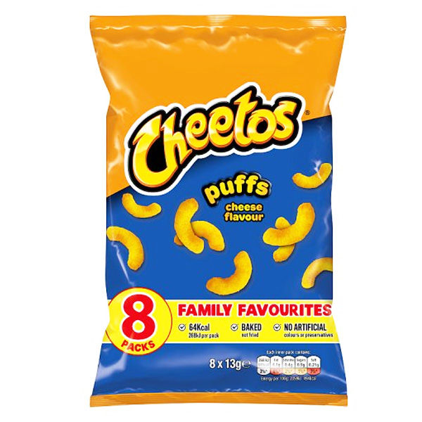 Cheetos Cheese Puffs 8 Family Packs | Daraz.com.bd
