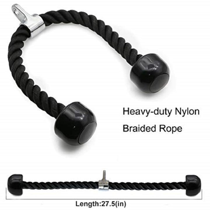 TRICEP ROOF -BLACK HEAVY DUTY,NYLON BRAIDED ROPE | Daraz.com.bd