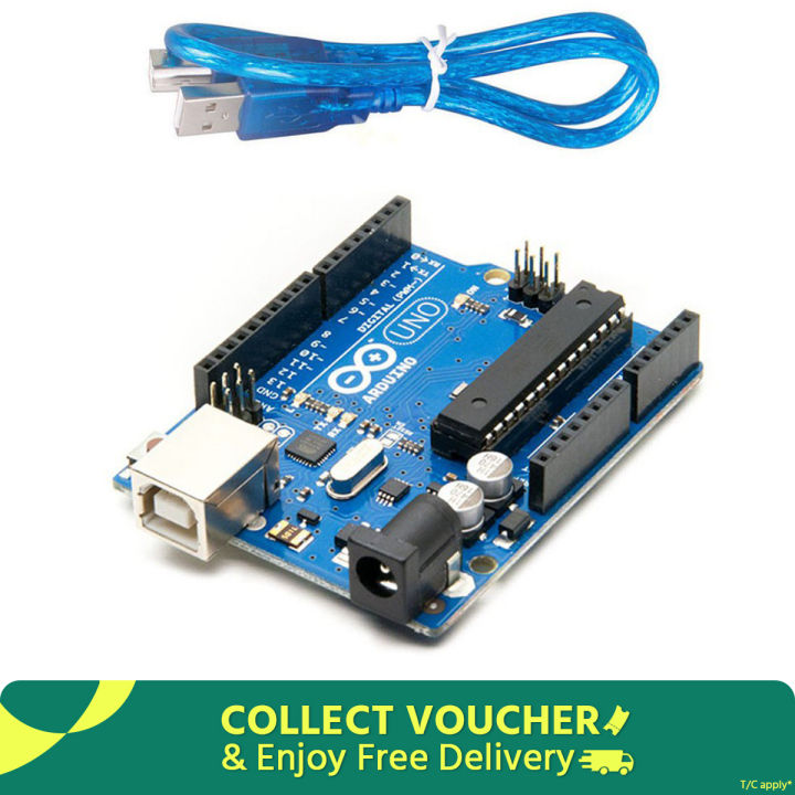 Dip Uno Arduino Uno R3 Development Board Microcontroller Based On