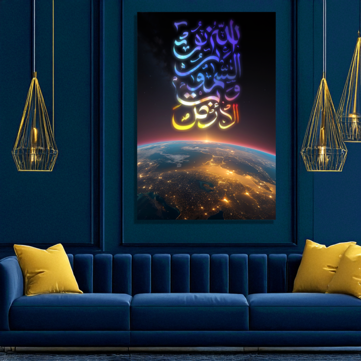 Arabic Calligraphy - Allahu Nurus Samawat (PVC Board) | Daraz.com.bd