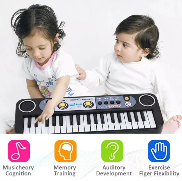 (Electric Keyboard Piano) Kids Music Learning Canto 37 Keys Electronic ...