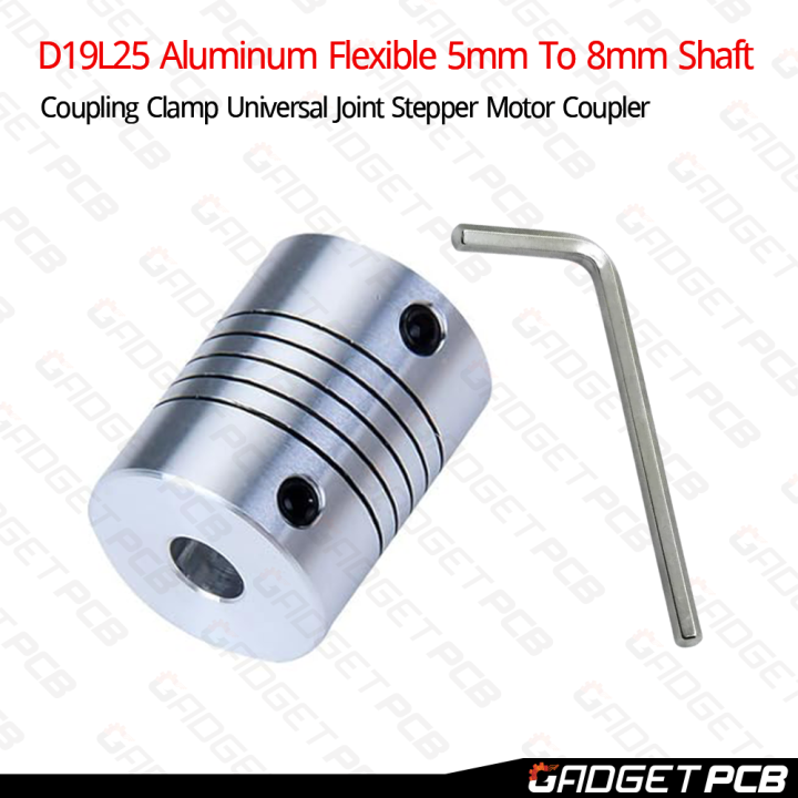 Aluminum Flexible 5mm To 8mm Shaft Coupling Clamp Universal Joint ...