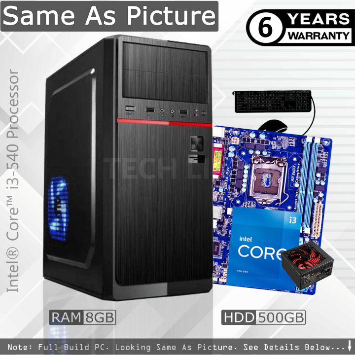 Intel Core I3 Ram 4Gb Hdd 500Gb Graphics 2Gb Built-In for Gaming Pc ...