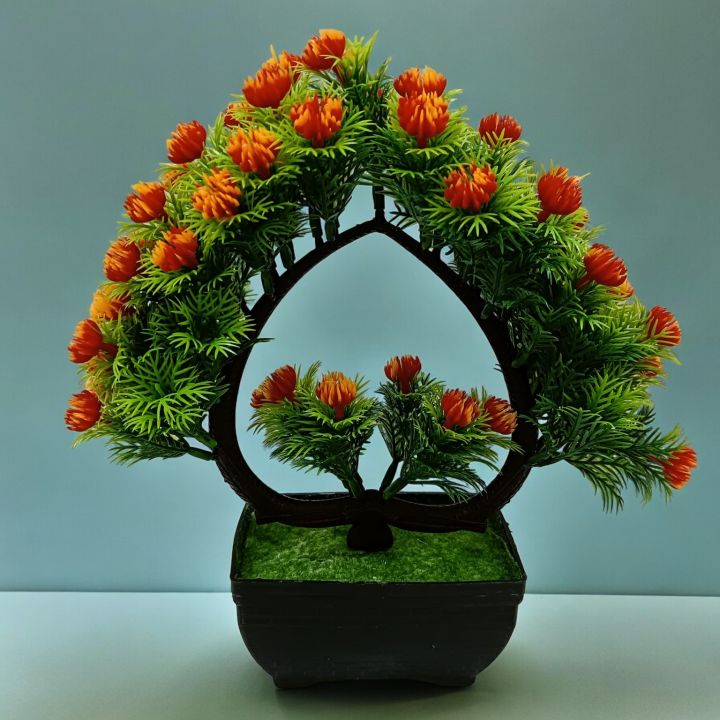 Gram Beauty Flower Office Decoration: Heart Shape Design Green ...