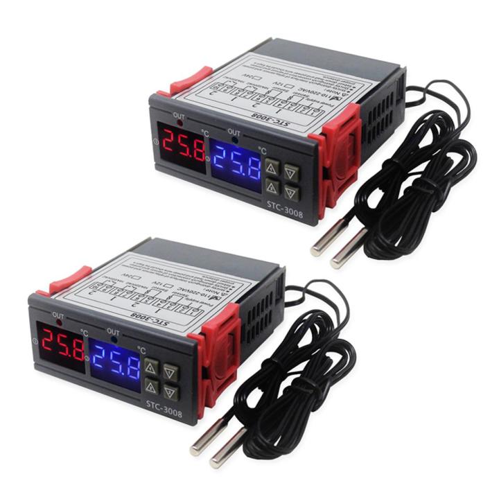 Dual Digital Incubator Thermostat Display Temperature Controller 12V ...