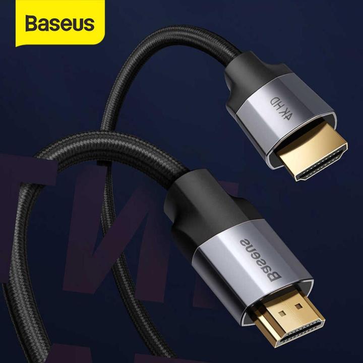 BASEUS 4K HD HDMI to HDMI Adapter Same-Screen HD Conversion Cable 2m/3m ...