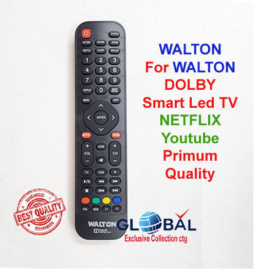 Remote Control for Walton Smart LED TV Remote Control . | Daraz.com.bd