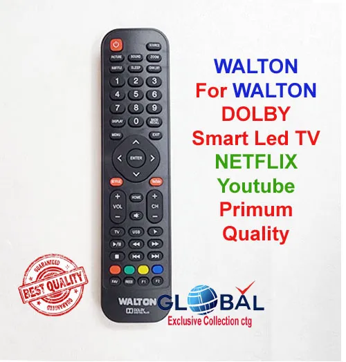 Remote Control for Walton Smart LED TV | Daraz.com.bd