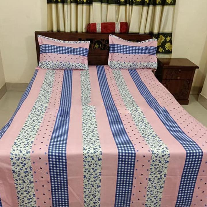 Double Size Bed Sheet 3 Piece Set | Daraz.com.bd