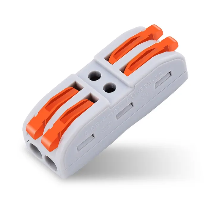PCT-212 Wire Connector 2 Conductor Compact Splicing Push-in for Circuit ...