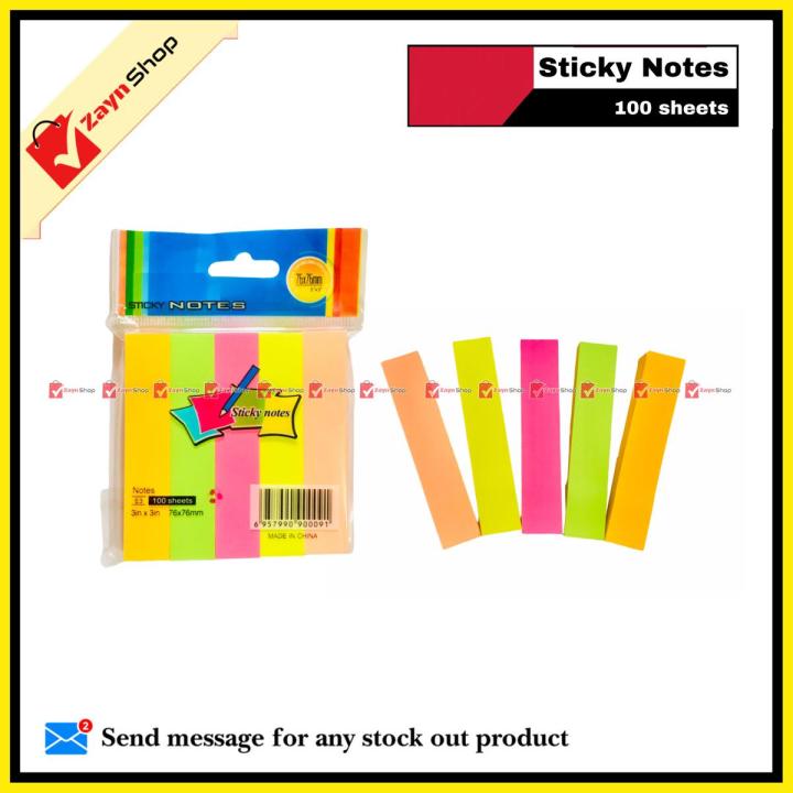 Index Tab Sticky Notes 5 Colors 100 Sheets | Daraz.com.bd