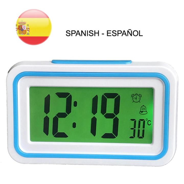 Russian / Italian / Spanish Talking Clock Speaking Time and Temperature ...