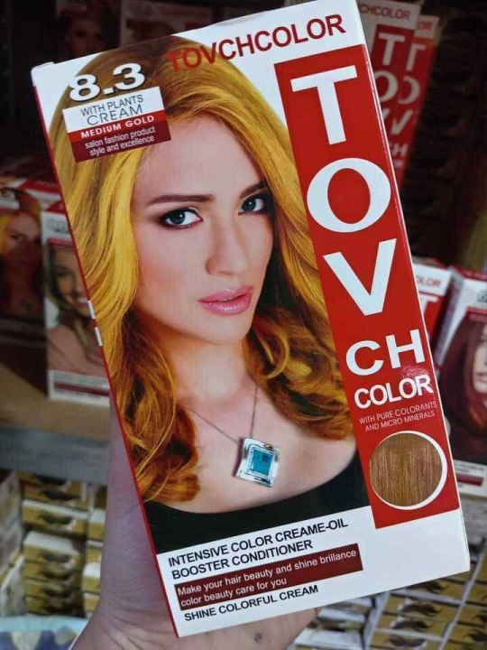 Tov Ch Hair Color Cream Medium Gold 8.3 -30x2 ml | Daraz.com.bd