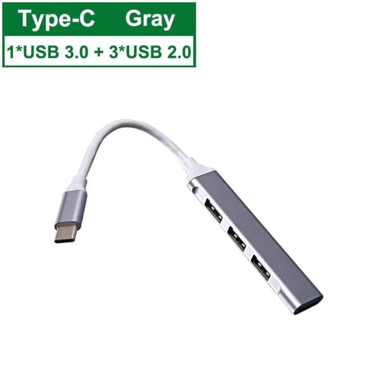 【VisioN Shop】USB 3.0 HUB Splitter 4 Ports Type C HUBs Splitters For ...