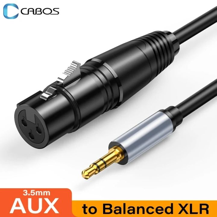 XLR to 3.5mm Audio Cable Microphone Balanced Analog Audio Cord XLR ...