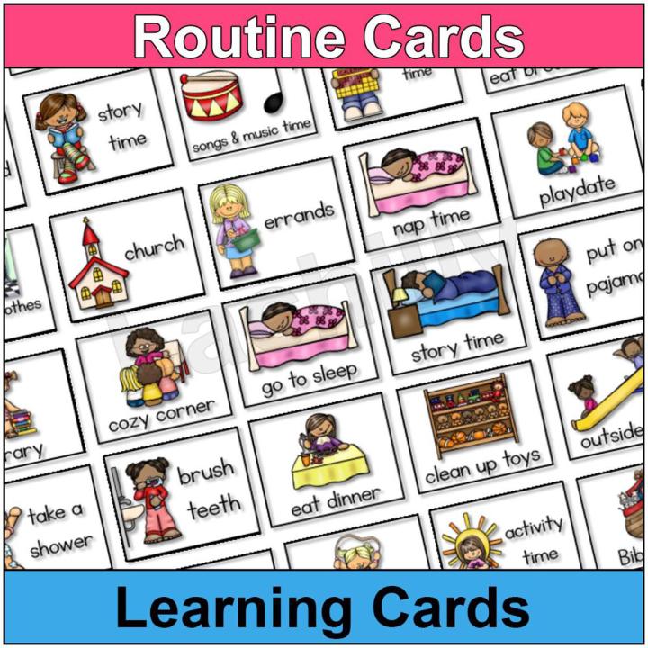 170+ Visual Schedule/Routine/Chore Chart for Kids Phonics Early ...